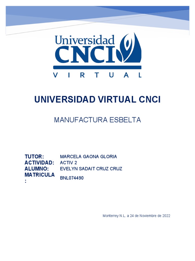 Actv 2 | PDF | Lean Manufacturing | Business