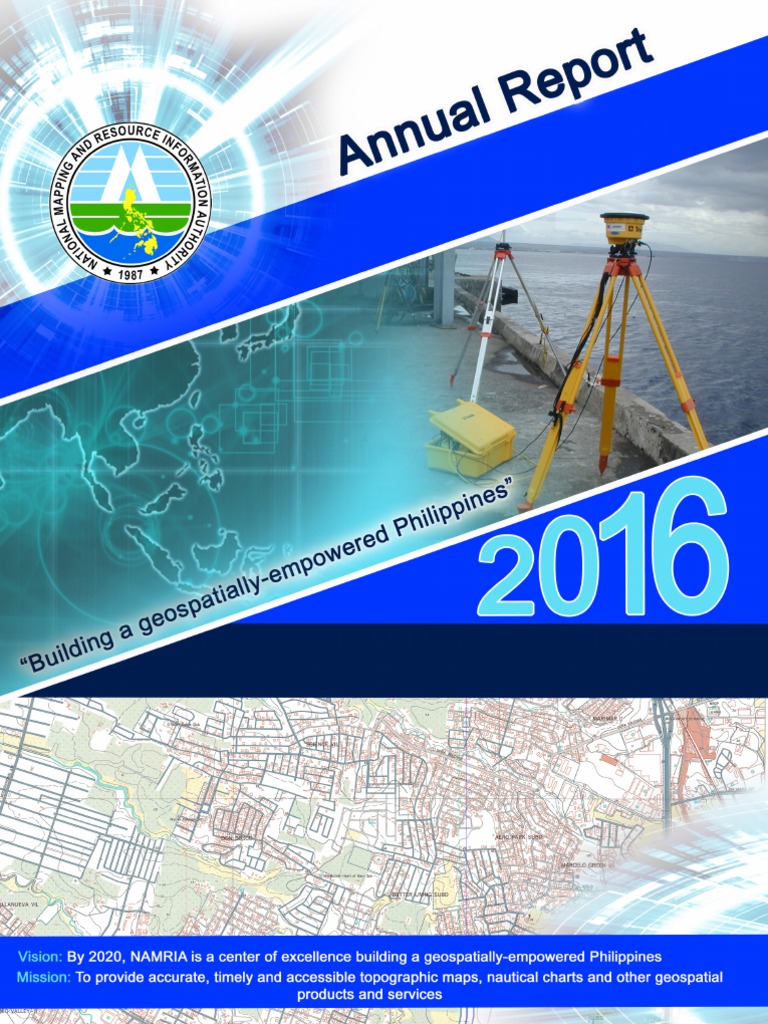 NAMRIA 2016 Annual Report Overview | PDF | Geodesy | Geographic ...