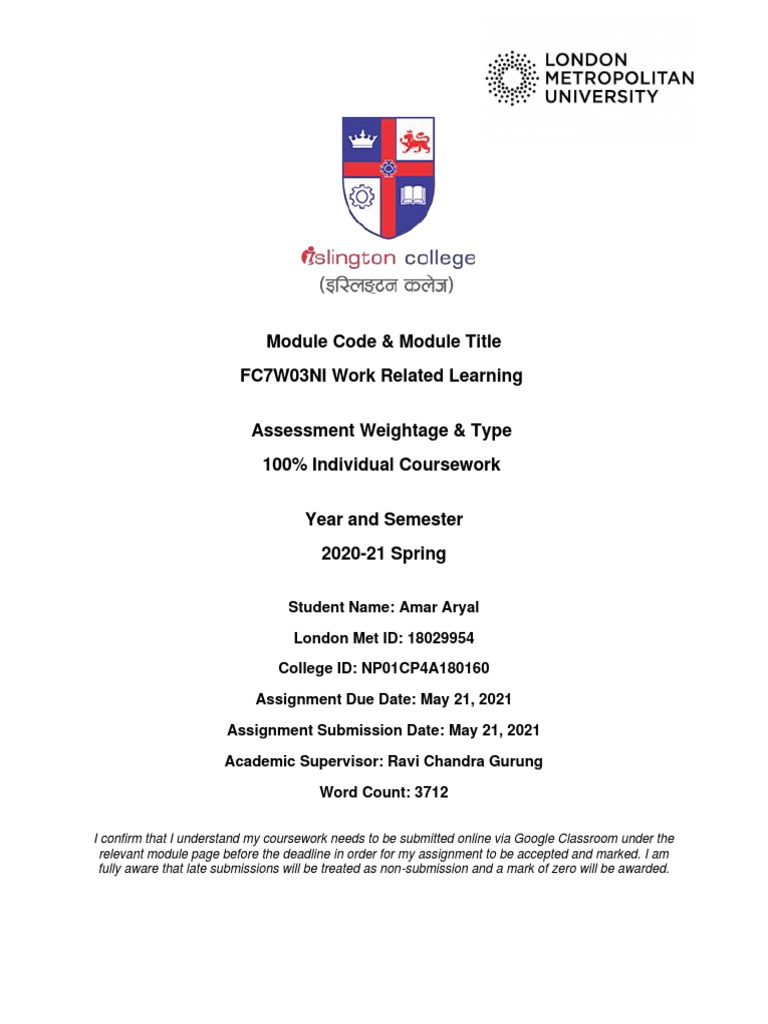 Amar Aryal WRL Report PDF | PDF | Mobile App | Android (Operating System)