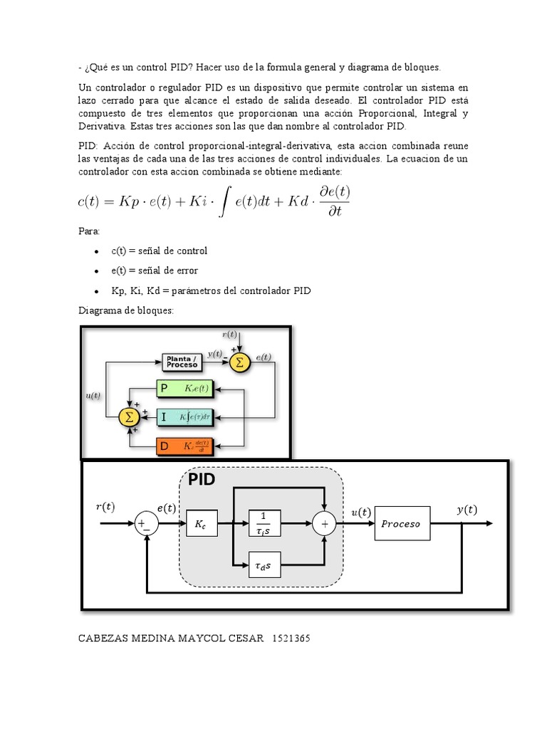 Qué Es Un Control PID | PDF