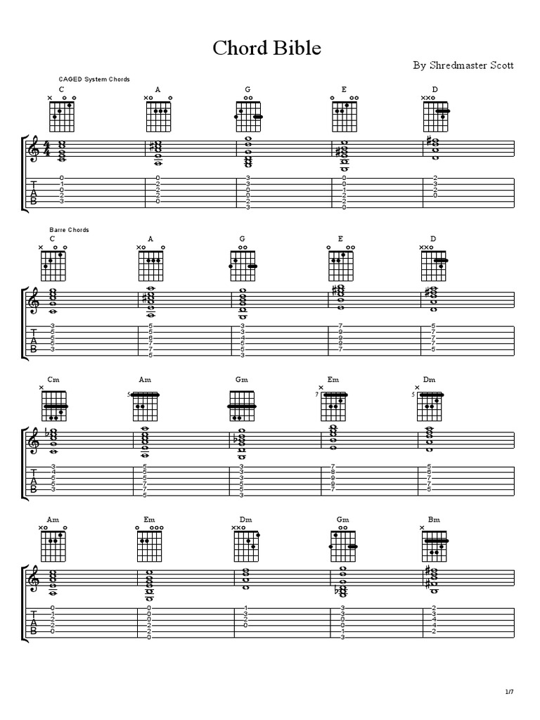 Chord Bible | PDF | Elements Of Music | Music Theory