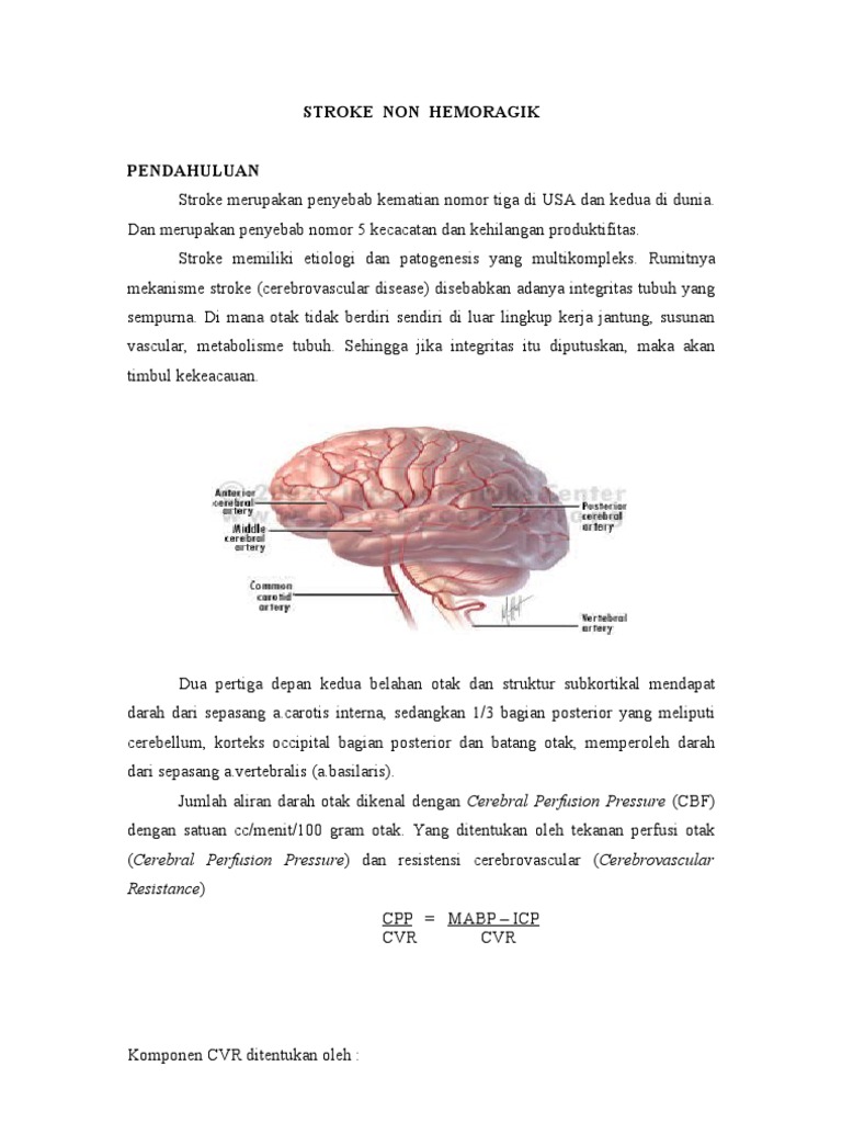 Case Stroke Non Hemoragik DR Cintia | PDF