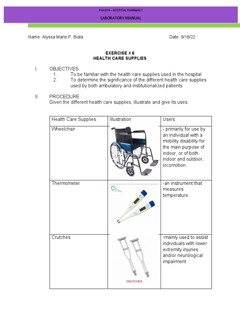 Hospital Pharmacy Laboratory Manual | PDF | Pharmacy | Medical Prescription