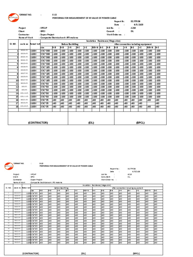 Cable Itp | PDF | Volt | Electric Power