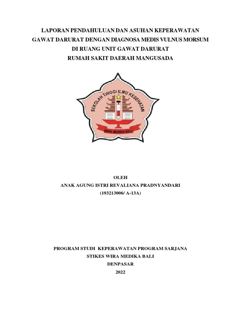 Penanganan Vulnus Morsum di UGD | PDF