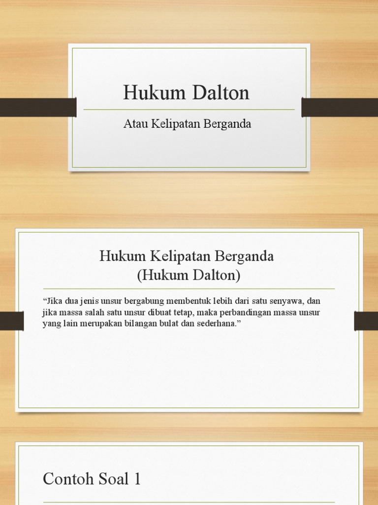 Hukum Dalton | PDF