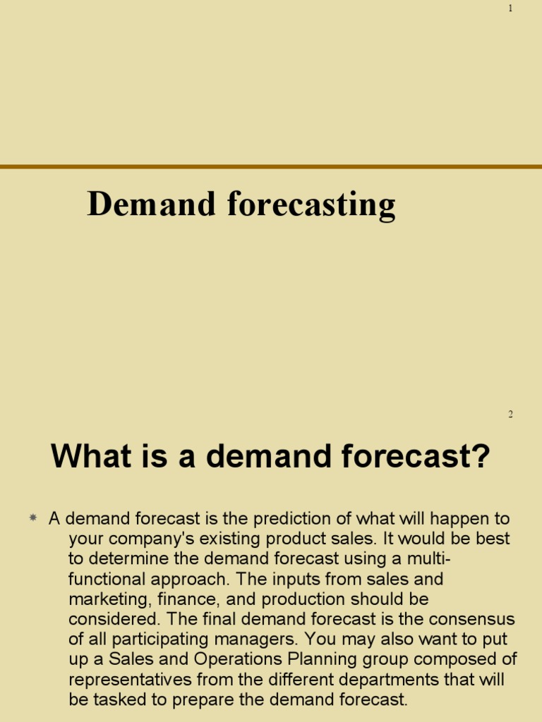 Demand Forecasting | PDF | Forecasting | Regression Analysis