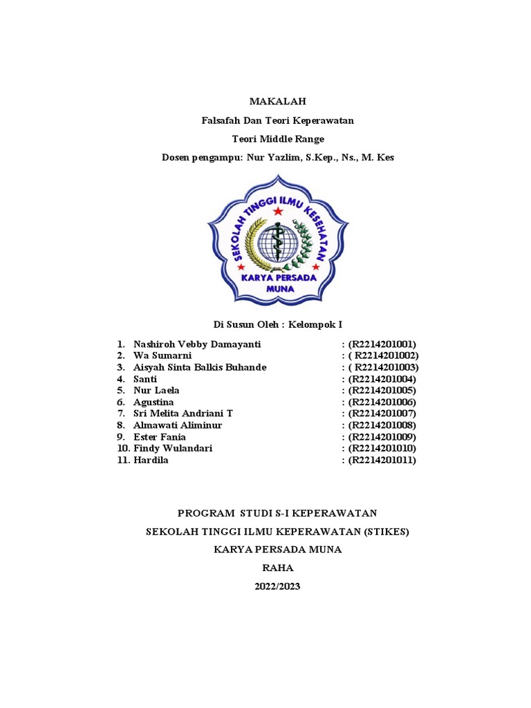 Teori Middle Range dalam Keperawatan | PDF