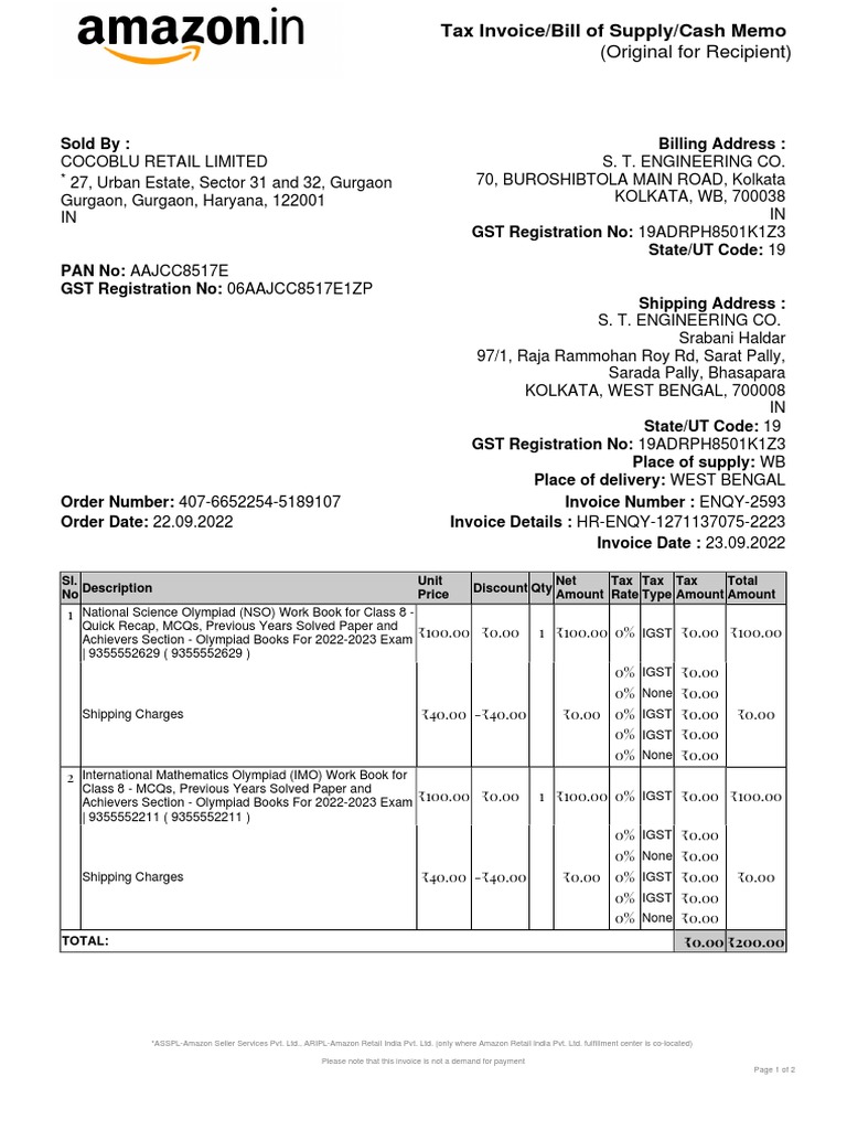 Invoice | PDF | Invoice | Taxes