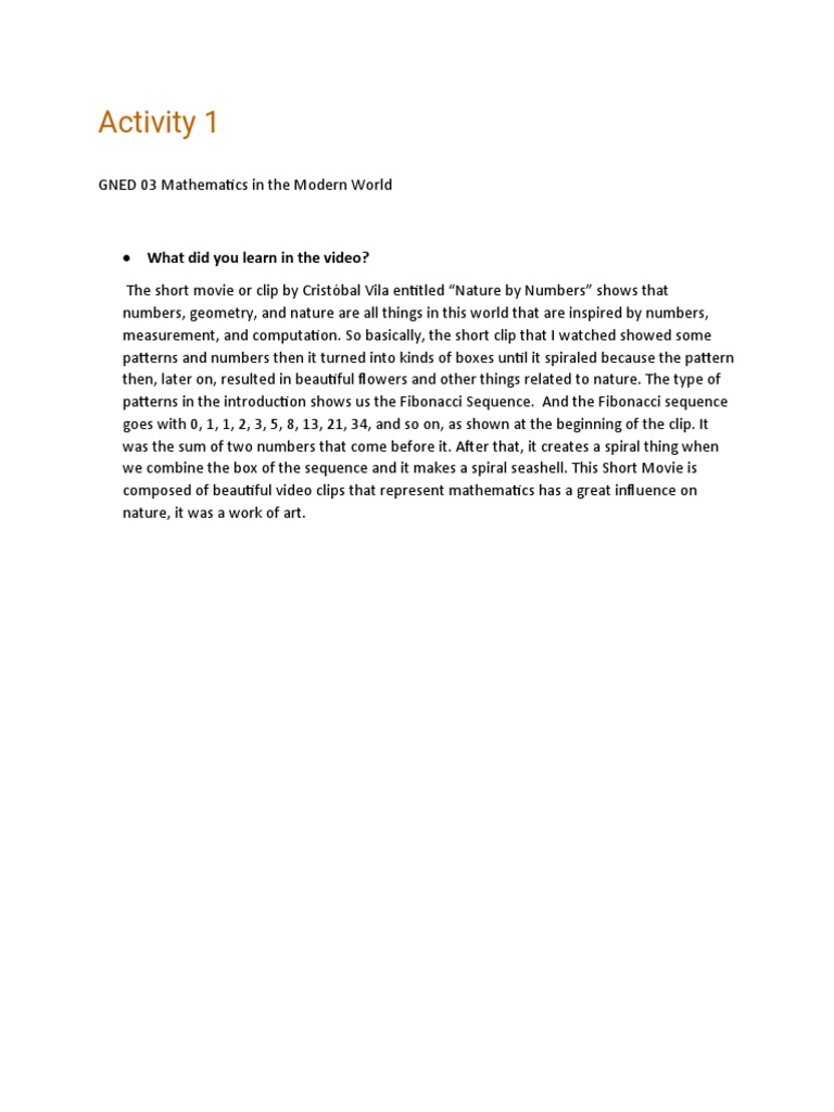 Nature by Numbers | PDF