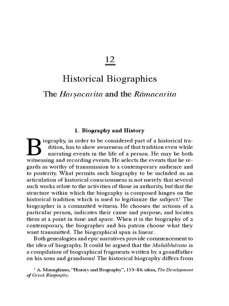 Romila Thapar - Biographies As Histories | PDF | Biography | Puranas