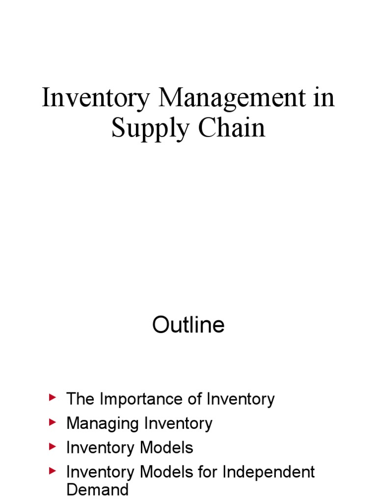 Inventory Management | PDF | Inventory | Business