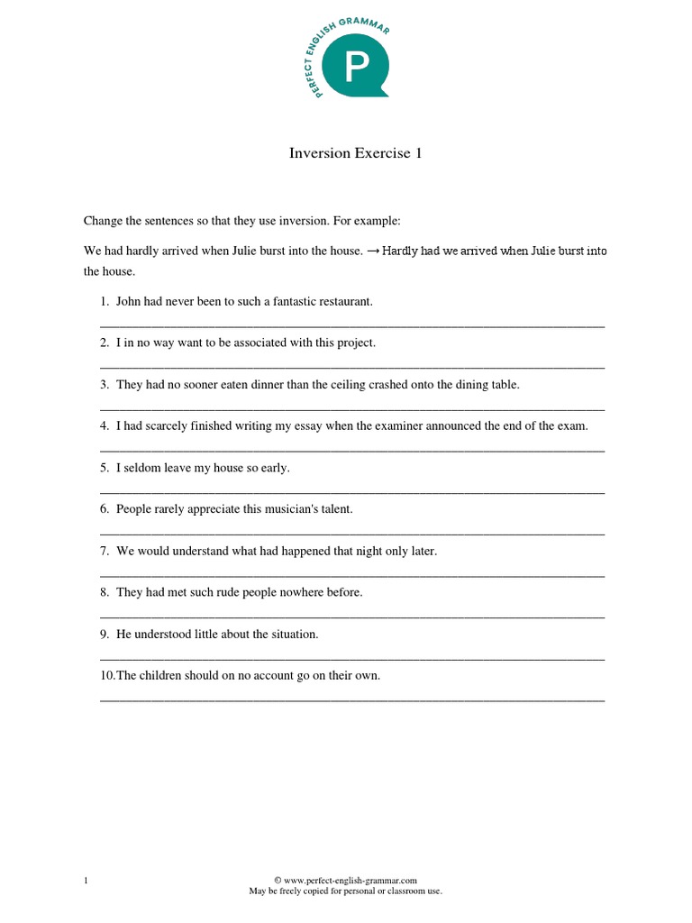 Inversion Exercise 1 | PDF