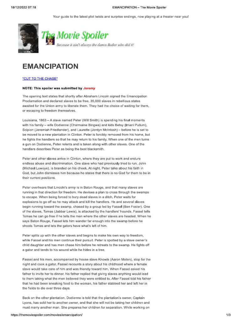 EMANCIPATION | PDF