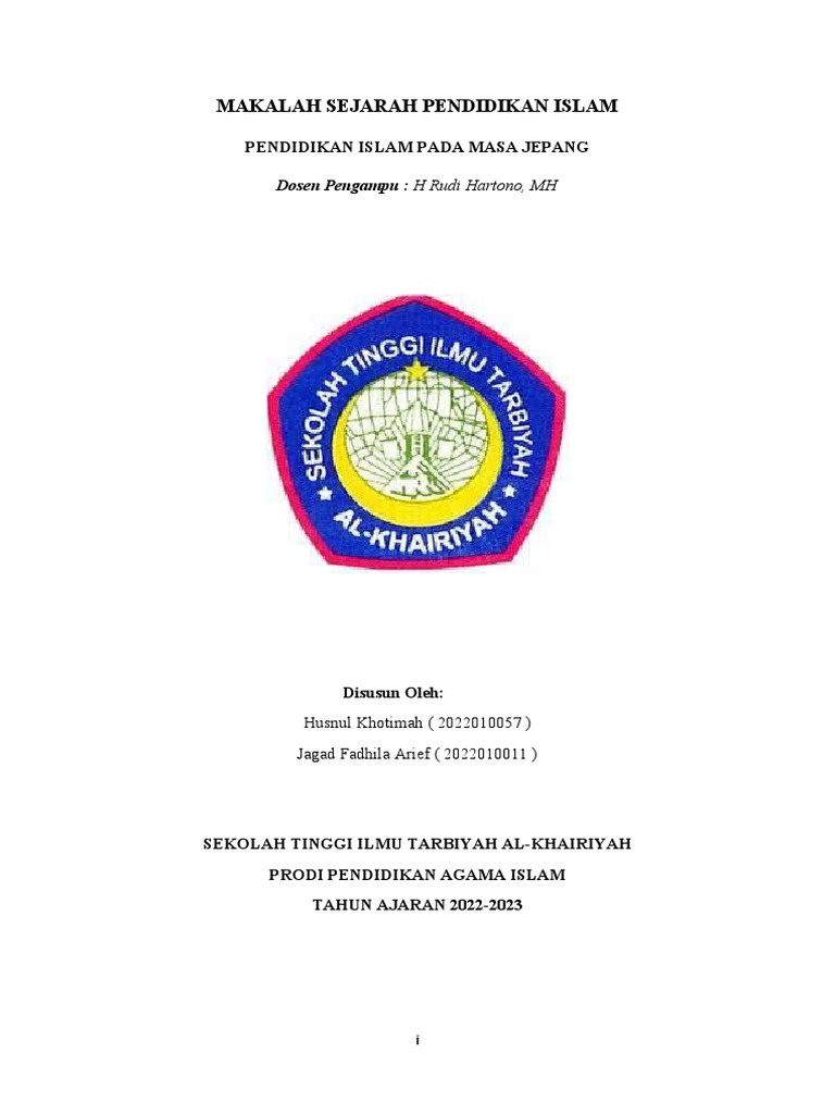 Makalah Sejarah Pendidikan Islam Kel 5 | PDF