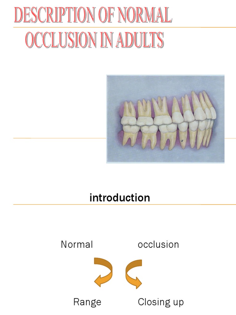 Andrews' Six Keys to Normal Occlusion | PDF | Dentistry Branches ...