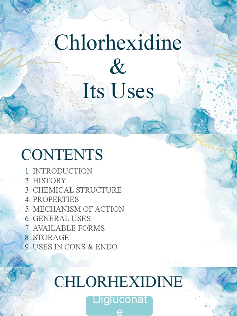 Chlorhexidine & Its Uses | PDF | Physical Sciences | Materials