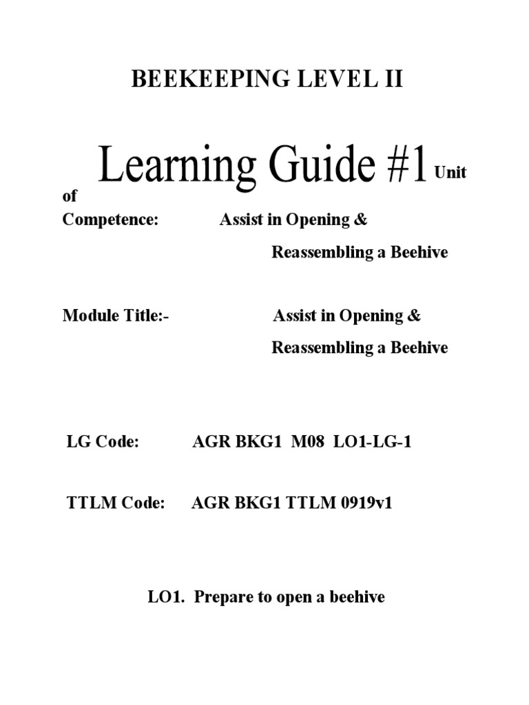 Beekeeping: Open & Reassemble Hive | PDF | Beehive | Beekeeping