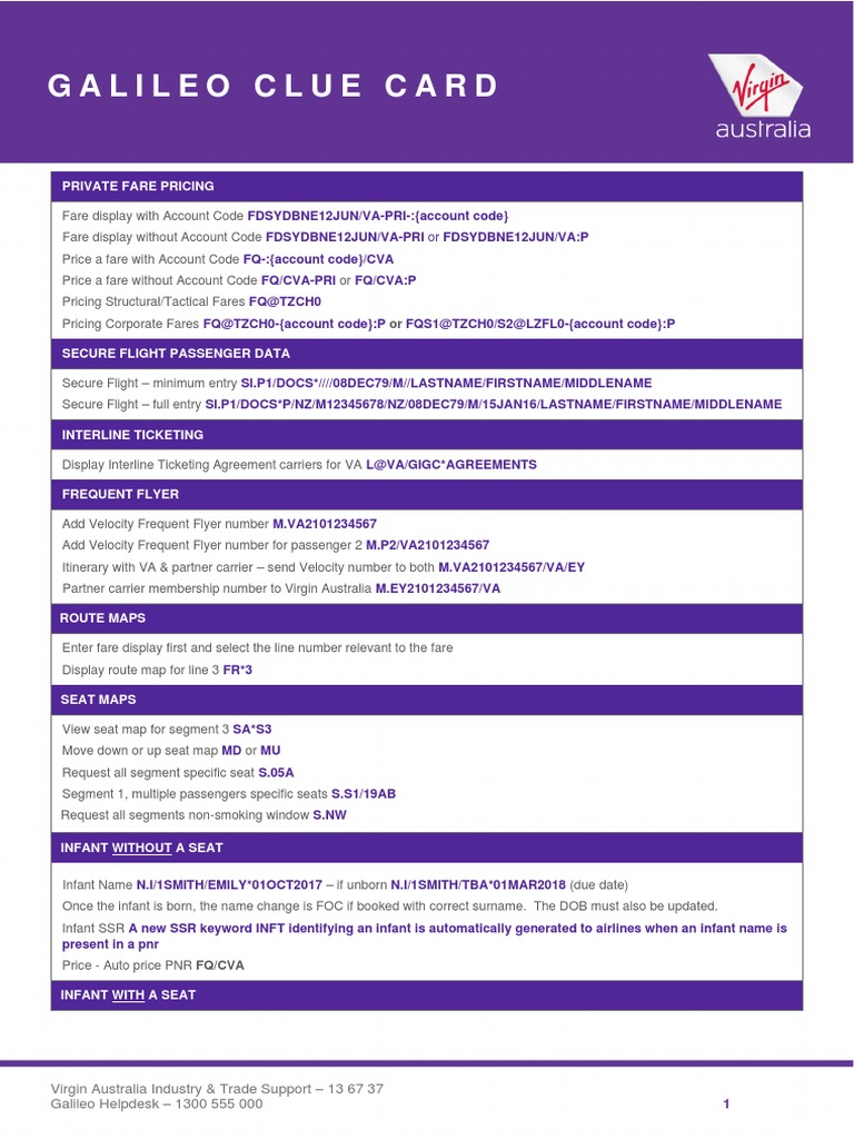 Infant Entry Procedures in Galileo | PDF