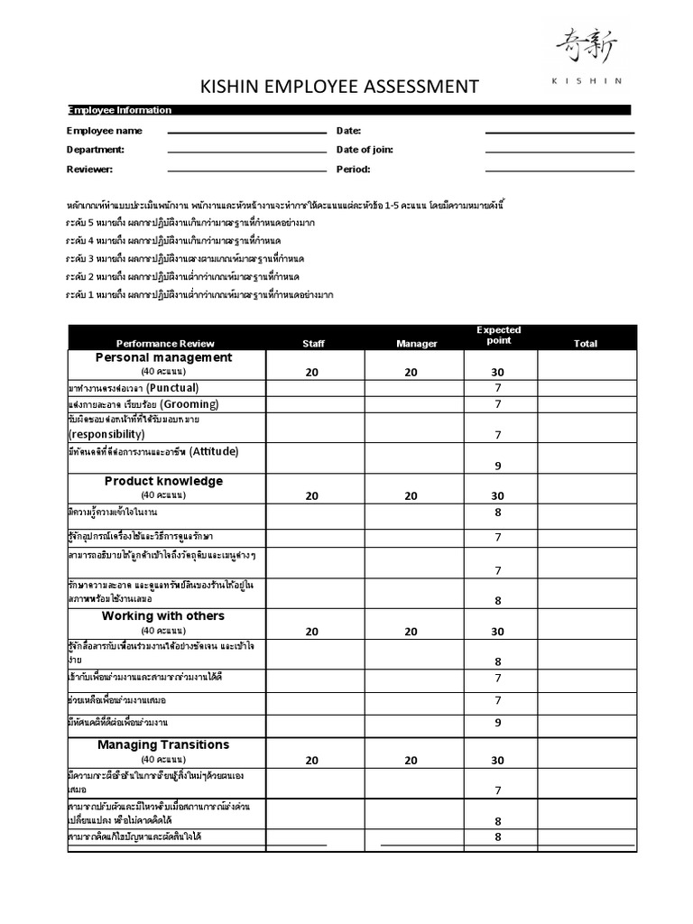 Assessment Form | PDF