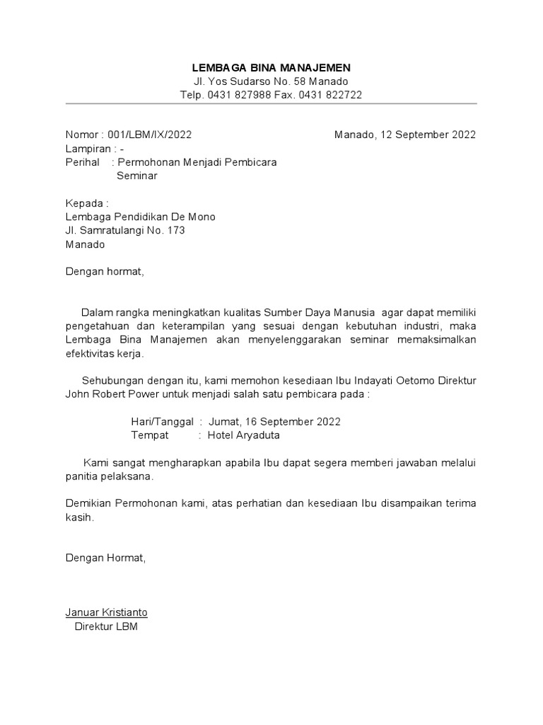 SURAT (Secretarial Project) | PDF | Bisnis