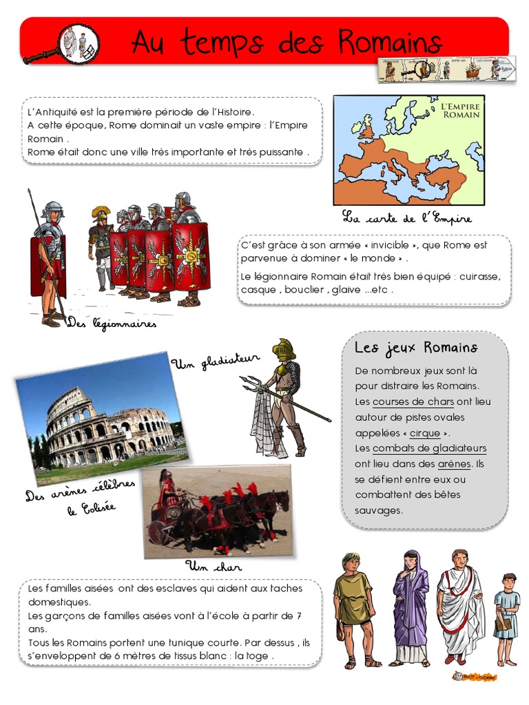 12 Au Temps Des Romains - Corrigé 6P | PDF | Légion romaine | Rome antique