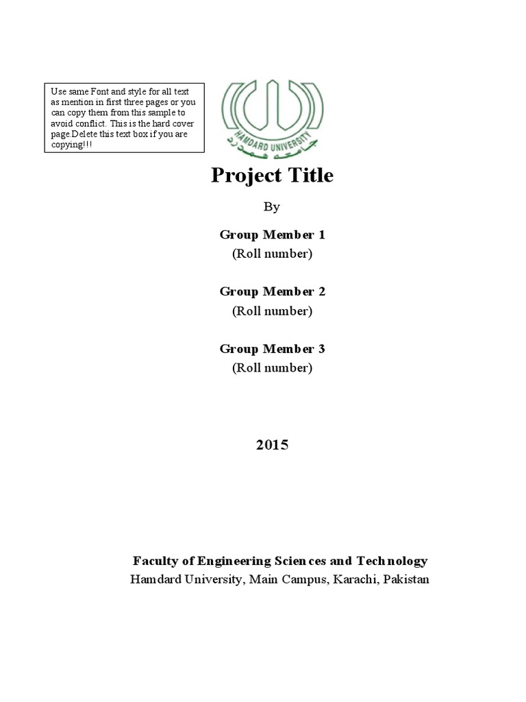 Group project report template | PDF | Turnitin | Microsoft Word