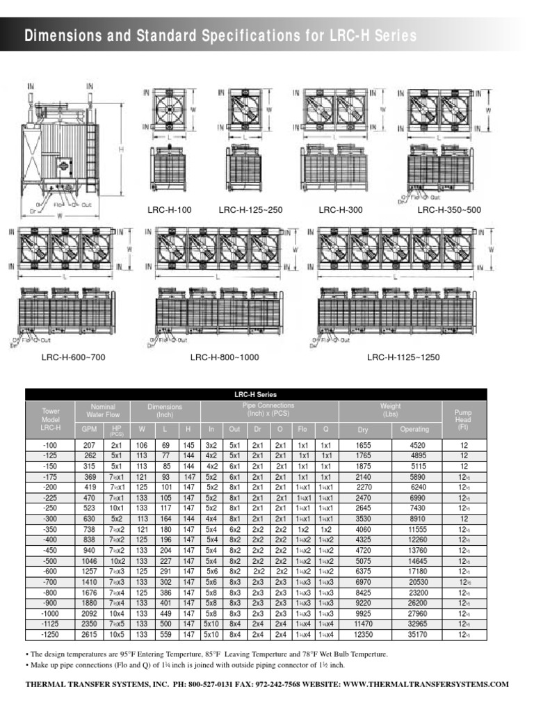 Cooling Tower Details | PDF | Engineering Thermodynamics | Physical ...