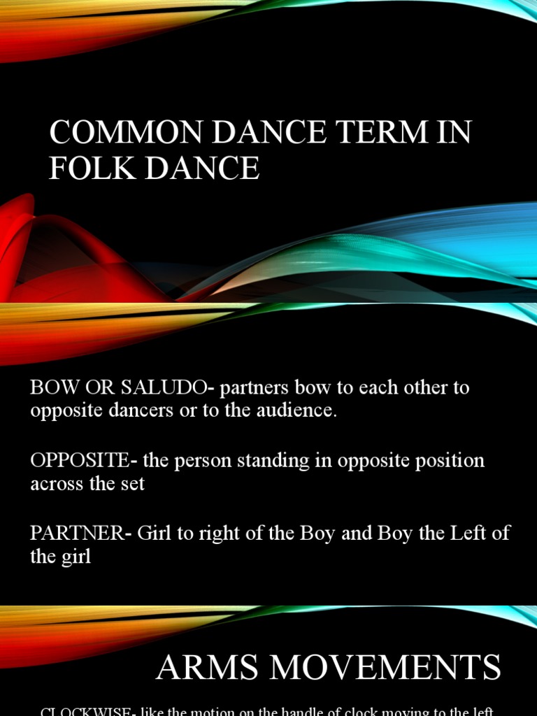 Common Dance Terms | Download Free PDF | Foot | Hand