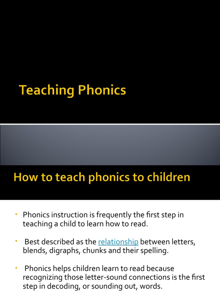 Teaching Phonics | PDF