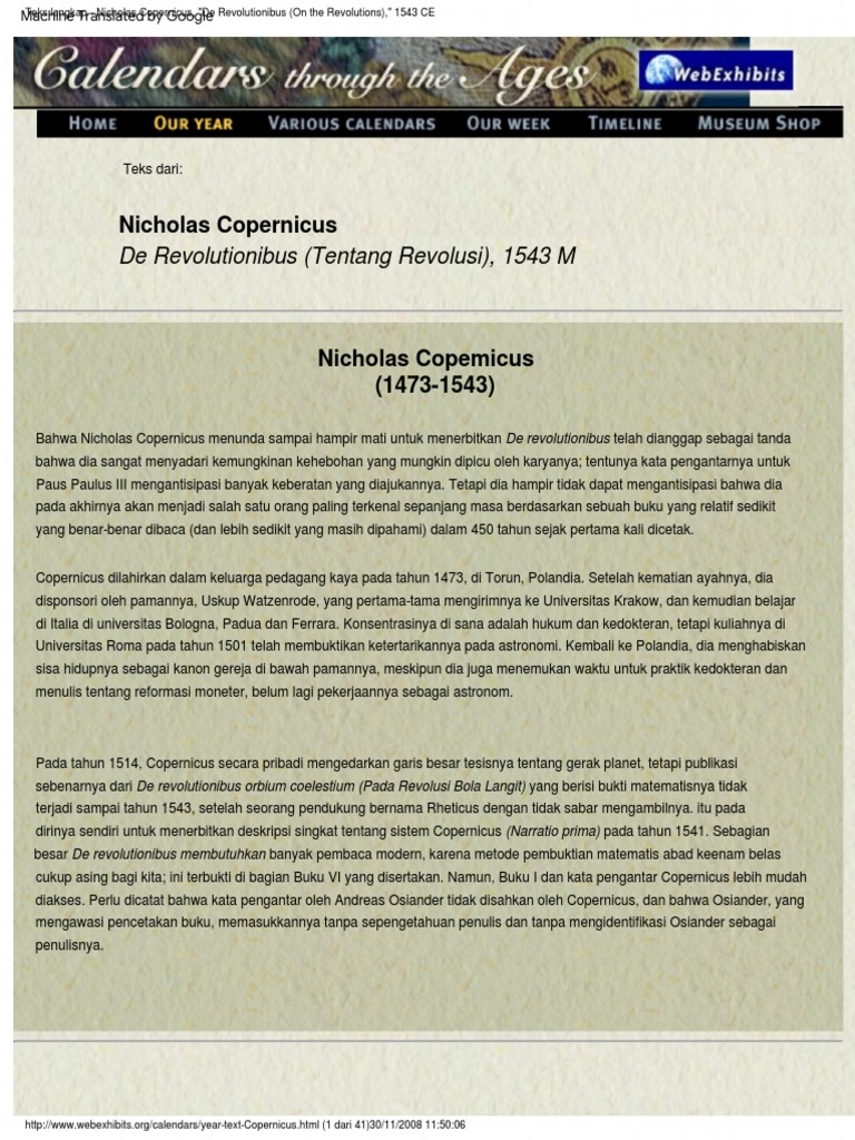 Terjemahan Copernicus | PDF | Ilmu Sosial