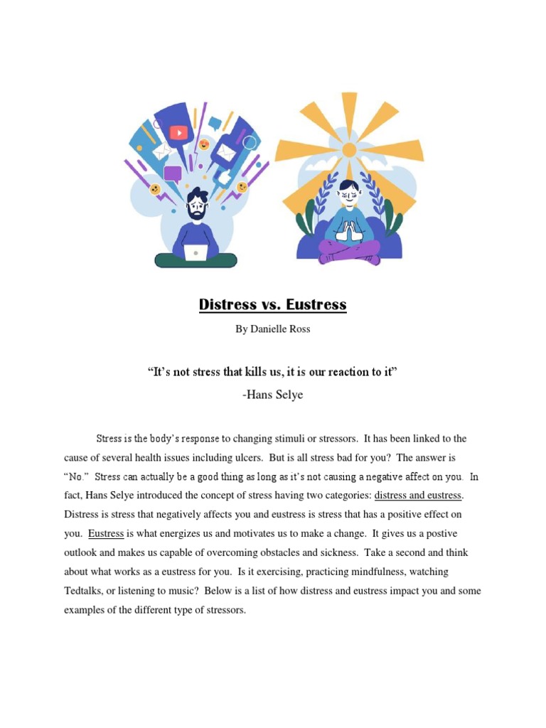 Eustress vs. Distress Explained | PDF | Stress (Biology) | Emotions