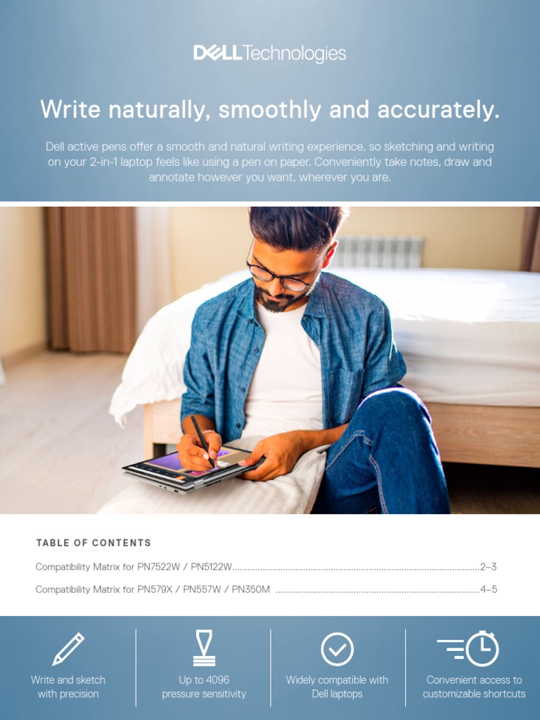 Dell Active Pen Compatibility Guide | PDF | Chromebook | Laptop