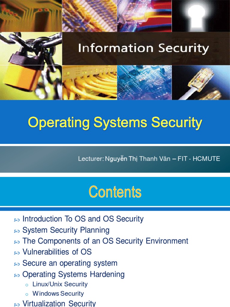 Chapter 4 - Operation System Security - 1 | PDF | Operating System | Password