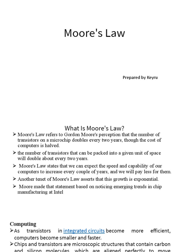 Moore's Law | PDF