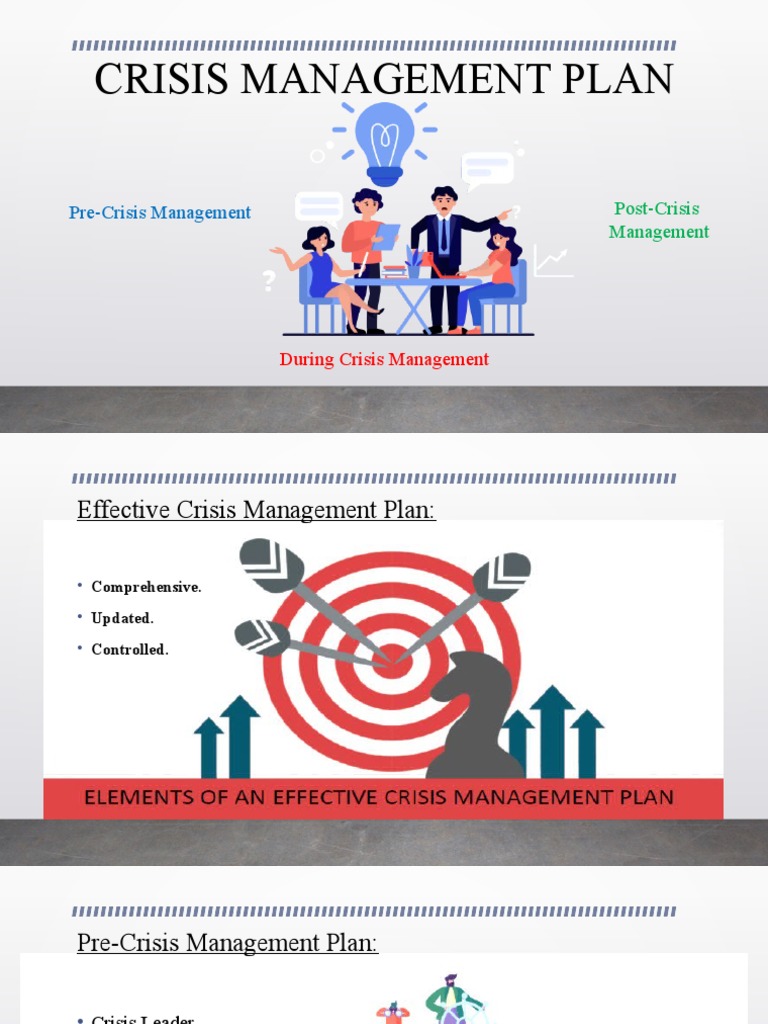 Crisis Management Plan | PDF