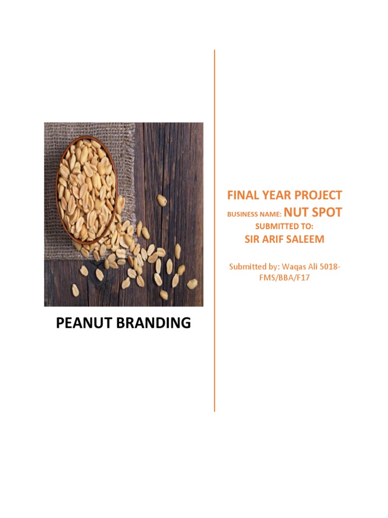 Final Year Project on Peanut Branding and Processing | PDF | Peanuts | Brand