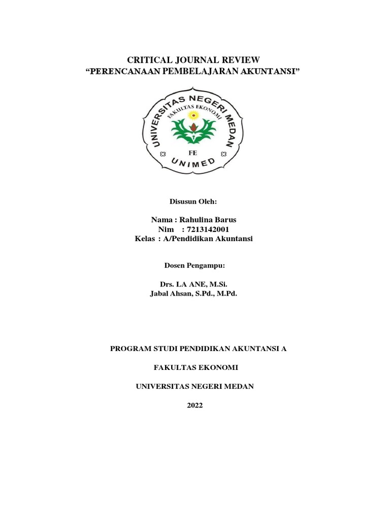 CJR Ppa - Rahulina Barus-1 | PDF | Seni | Pengembangan Diri