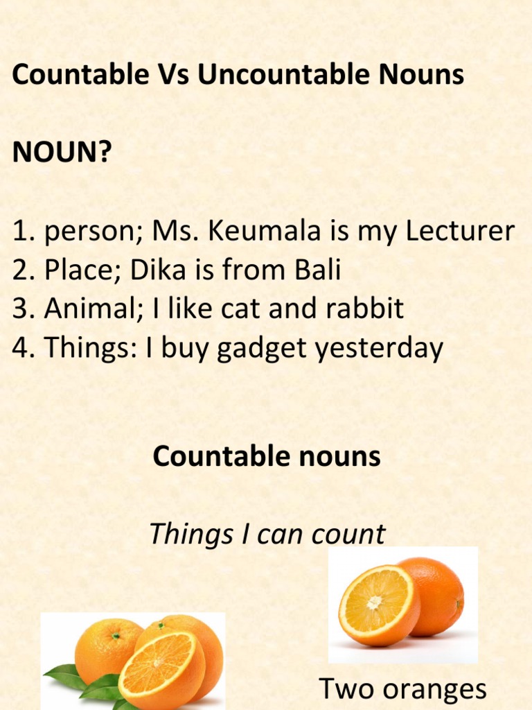 Countable Uncountable Nouns | PDF | Noun | Plural