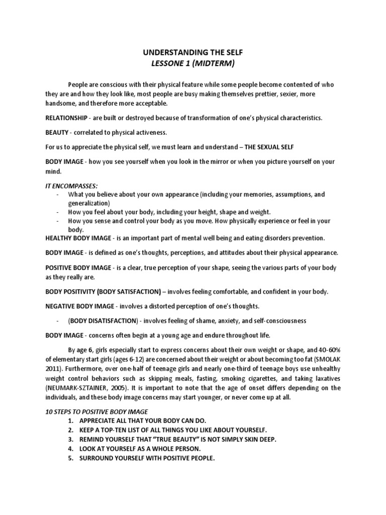 Understanding the Multidimensional Self | PDF | Homosexuality | Gender