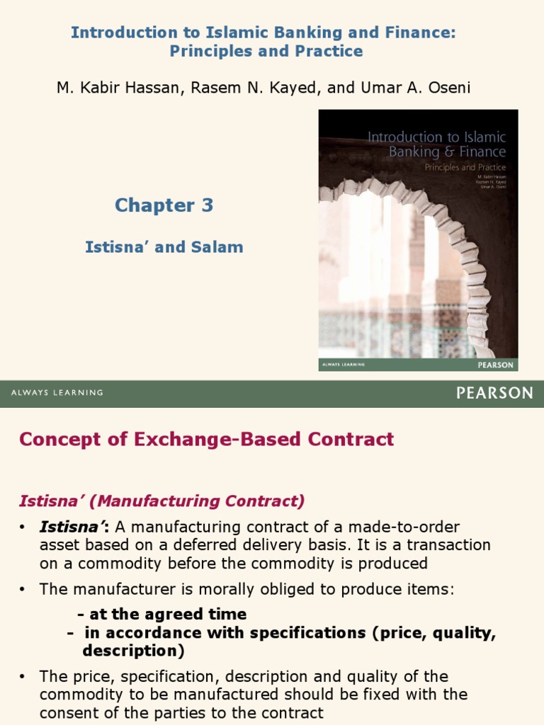 FINA 615 Islamic Financial Contracts - Istisna&Salam | PDF | Islamic ...