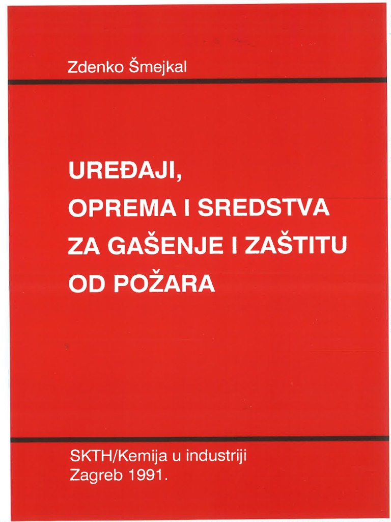 Uredaji Oprema I Sredstva Za Gasenje I Zastitu Od Pozara - Zdenko ...