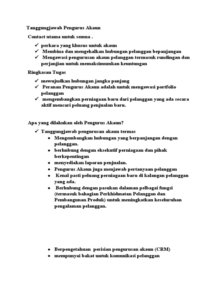 JD Pengurus Akaun | PDF