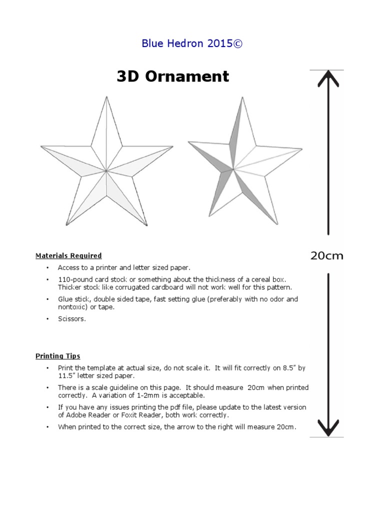 Ornament 03 Instructions F | PDF | Graphic Design | Printing