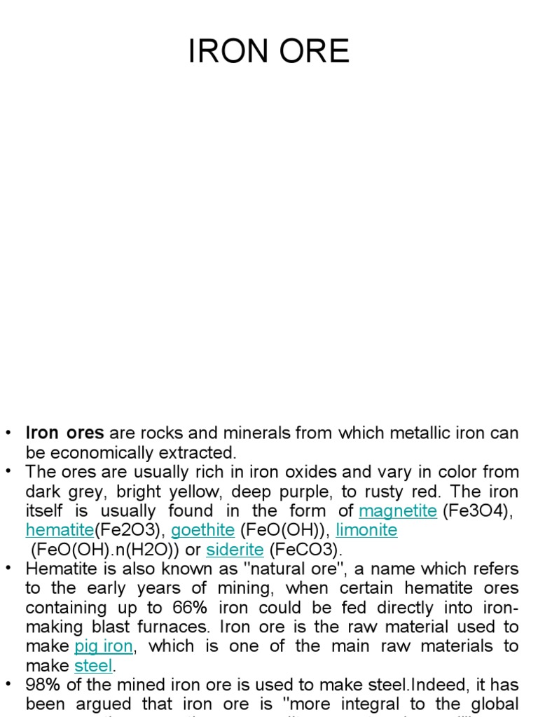 Iron Ore | PDF | Iron Ore | Iron Iron Ore | PDF | Iron Ore | Iron