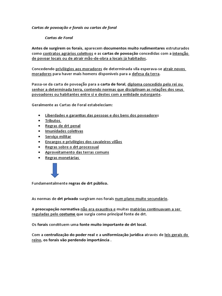 Cartas de Povoação e Forais Ou Cartas de Foral | PDF | Política | Direito