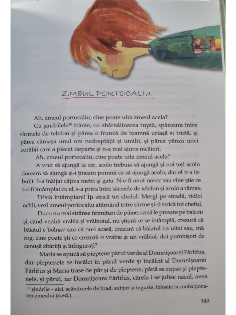 Povestea Zmeul Portocaliu" | PDF