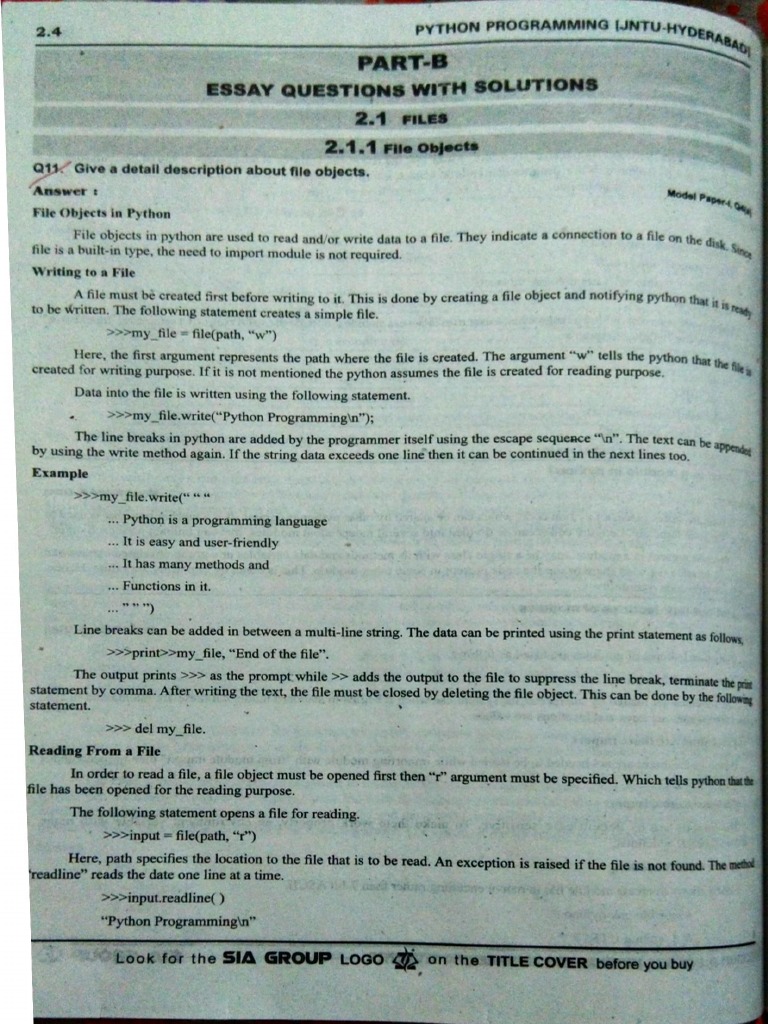 Python Unit 2 Pdf 