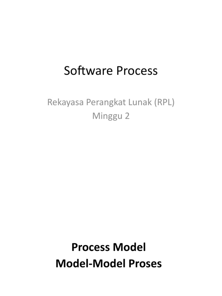 Software Process | PDF