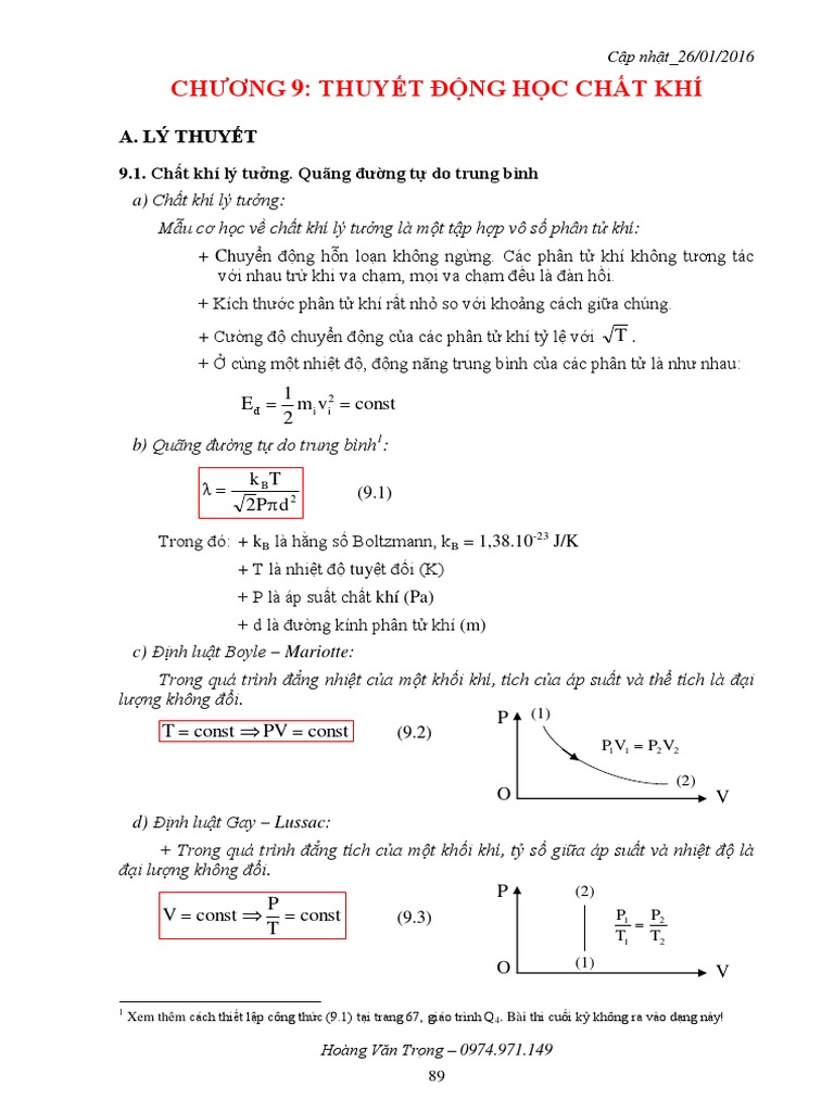 Vat - Li - Dai - Cuong - 1 - Co-Nhiet - Chuong 9 | PDF